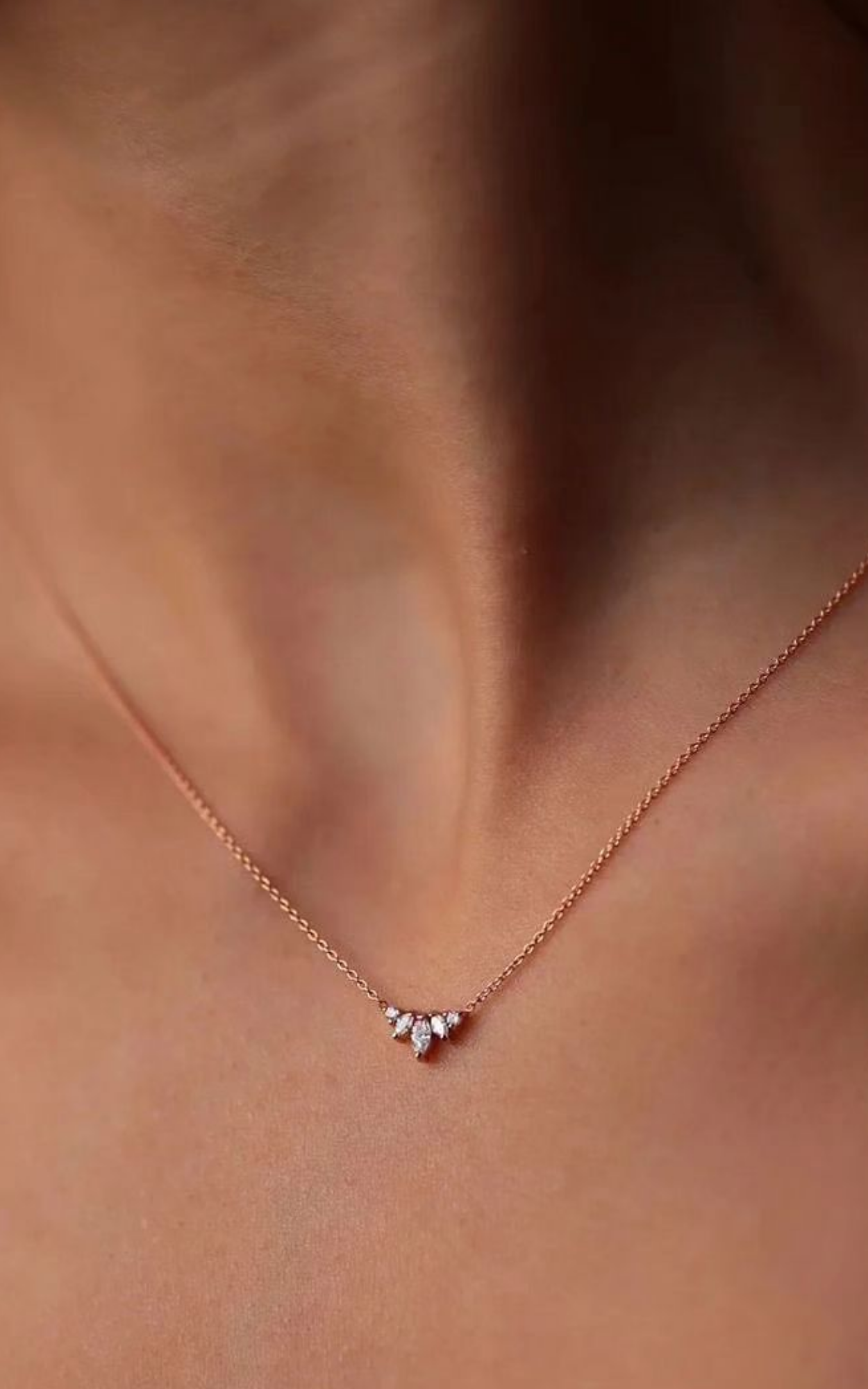 Marquise Curve Necklace – Hira Jewellery