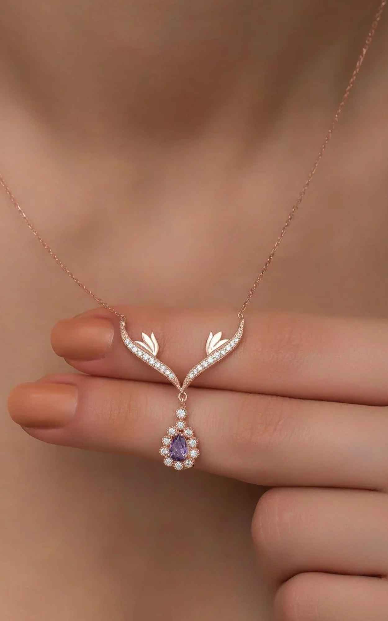 Pear Drop Necklace – Hira Jewellery