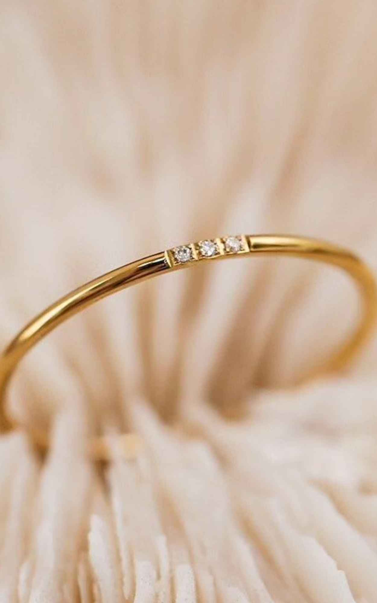 Three Diamond Ring – Hira Jewellery