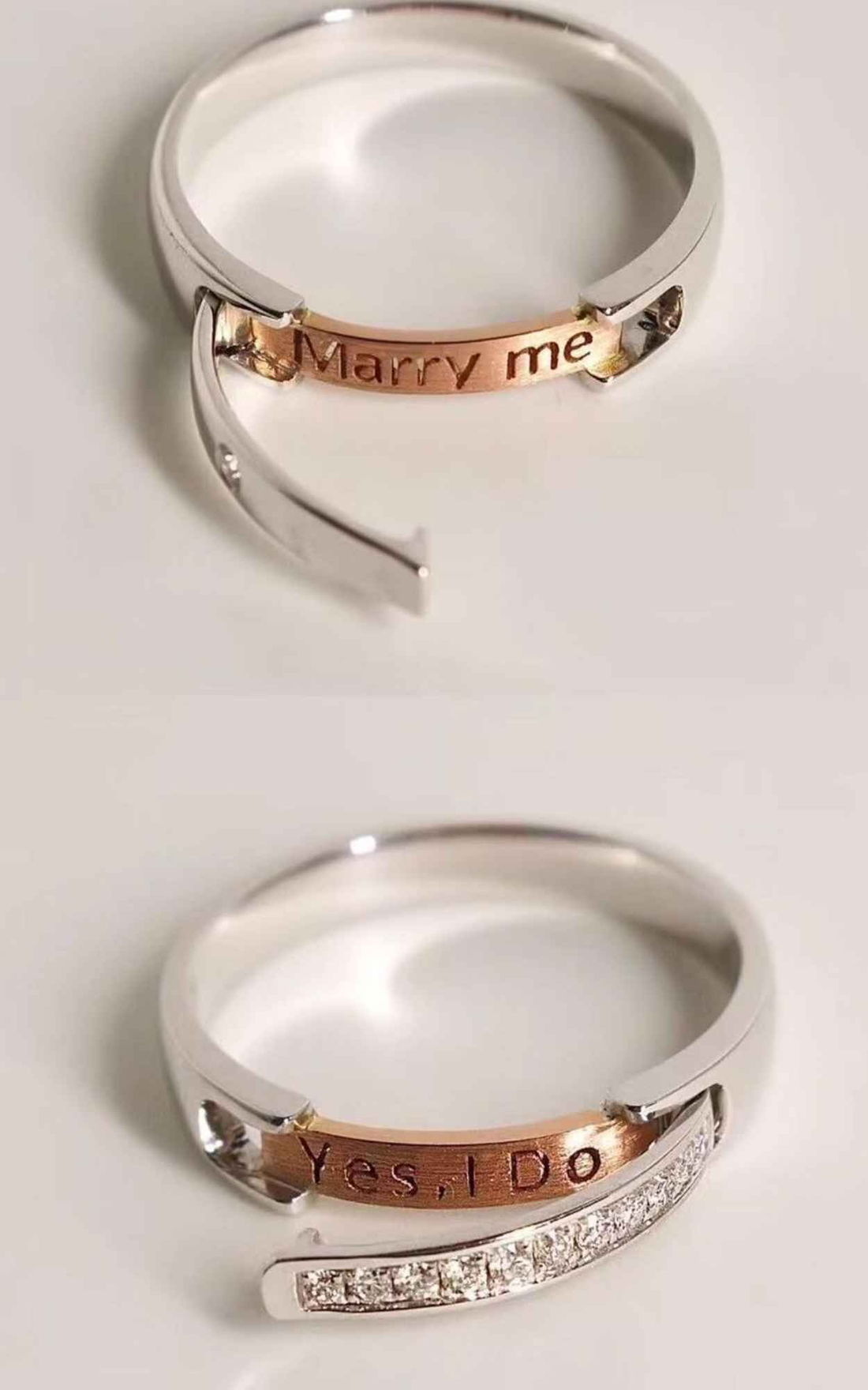 Hidden Message Couple Rings – Hira Jewellery